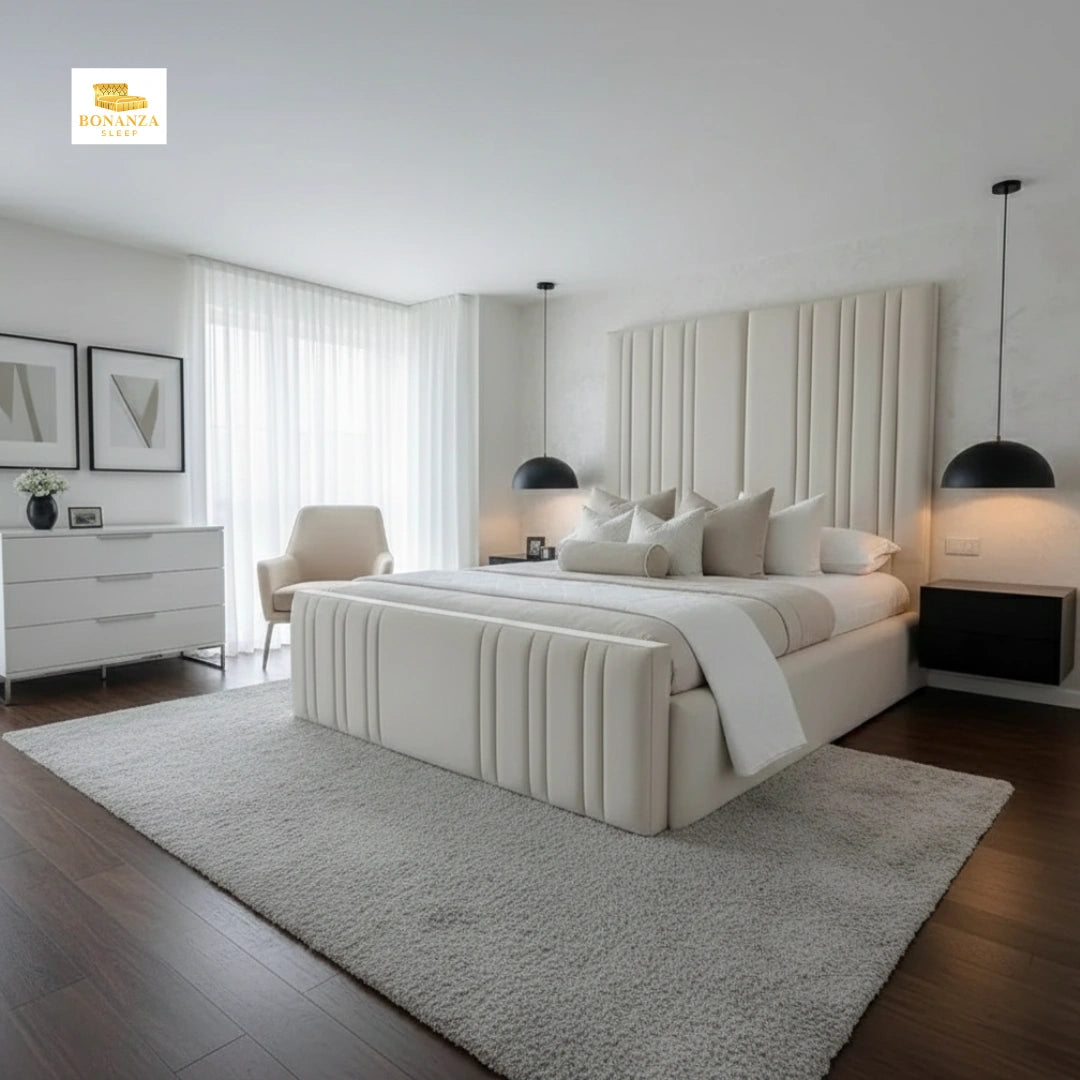 Riva Panel Bed Frame - Save Upto 50% Off - Limited Time Offer – Bonanza ...