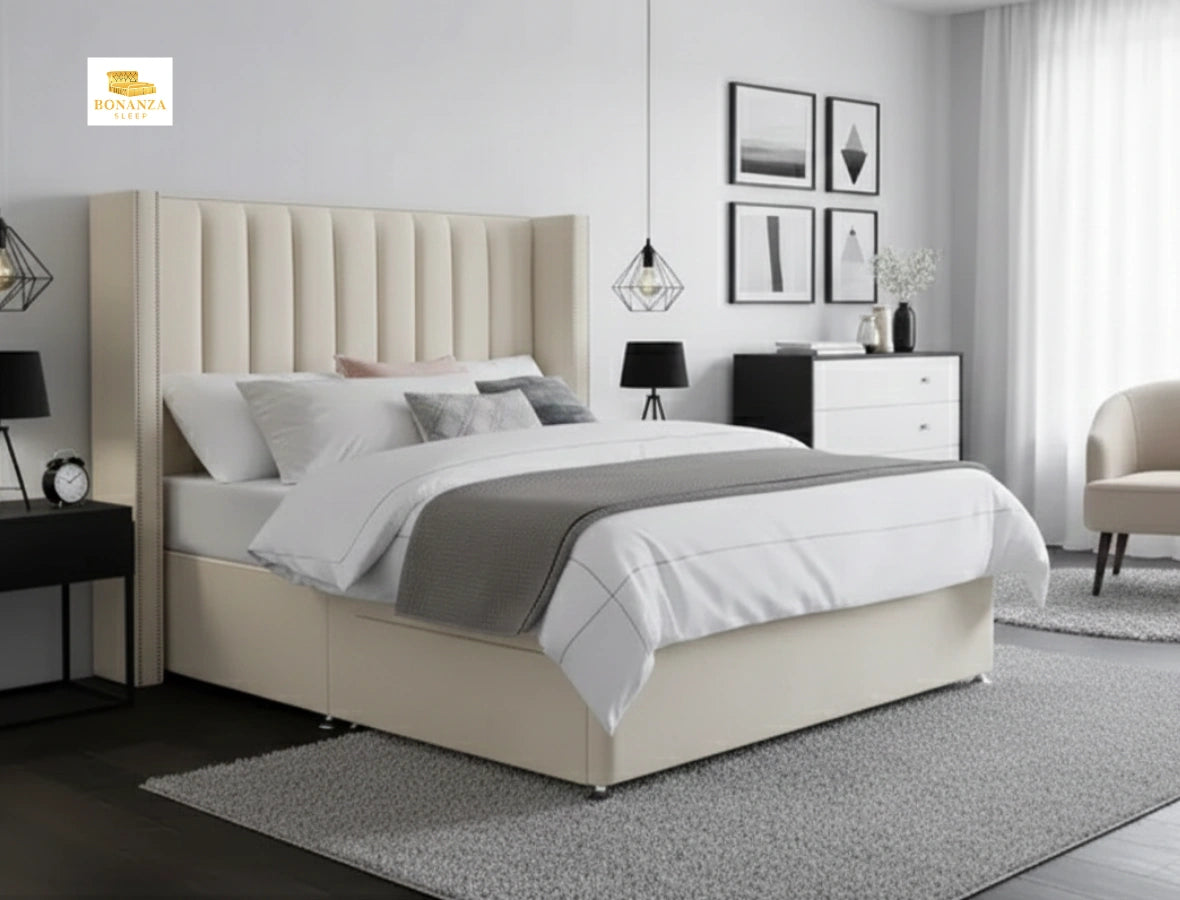 Byron Winged Panel Divan Bed – Bonanza Sleep