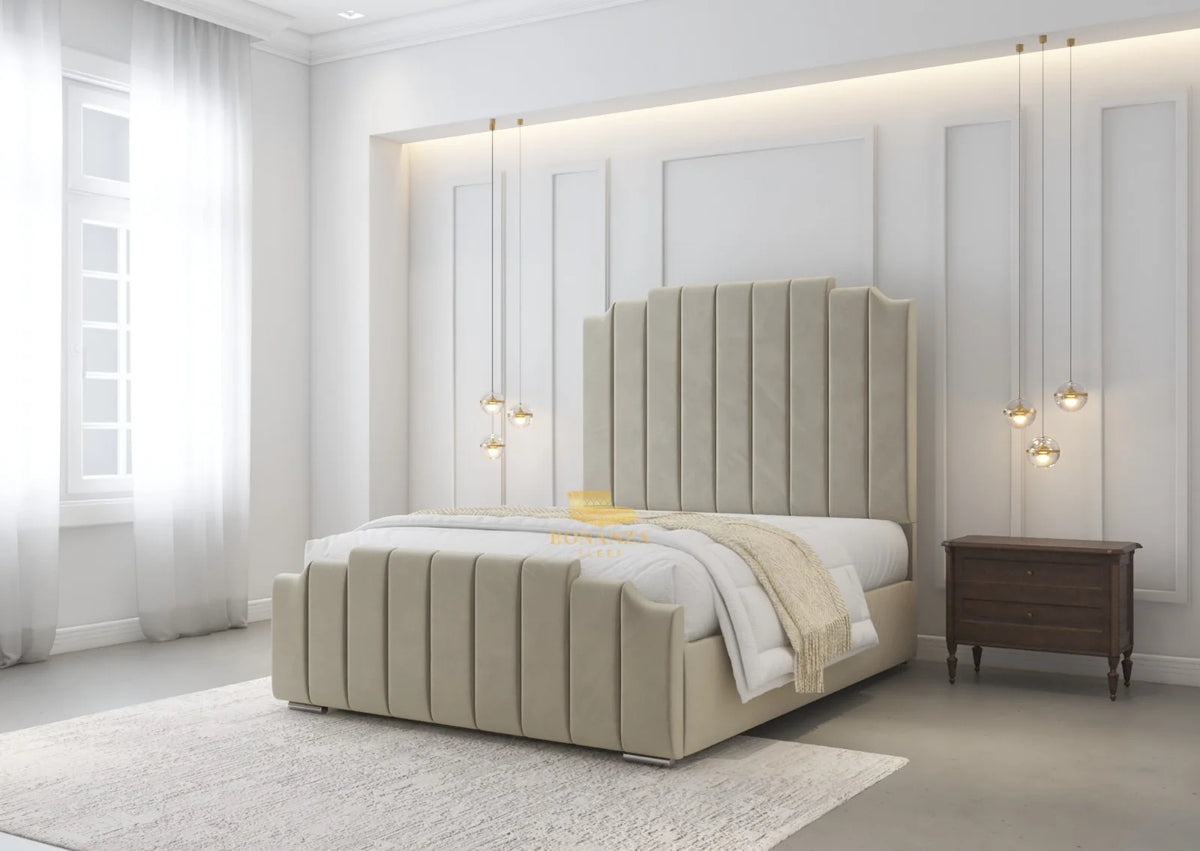 Monaco Crown Panal Bed Frame | Optional Storage Available – Bonanza Sleep