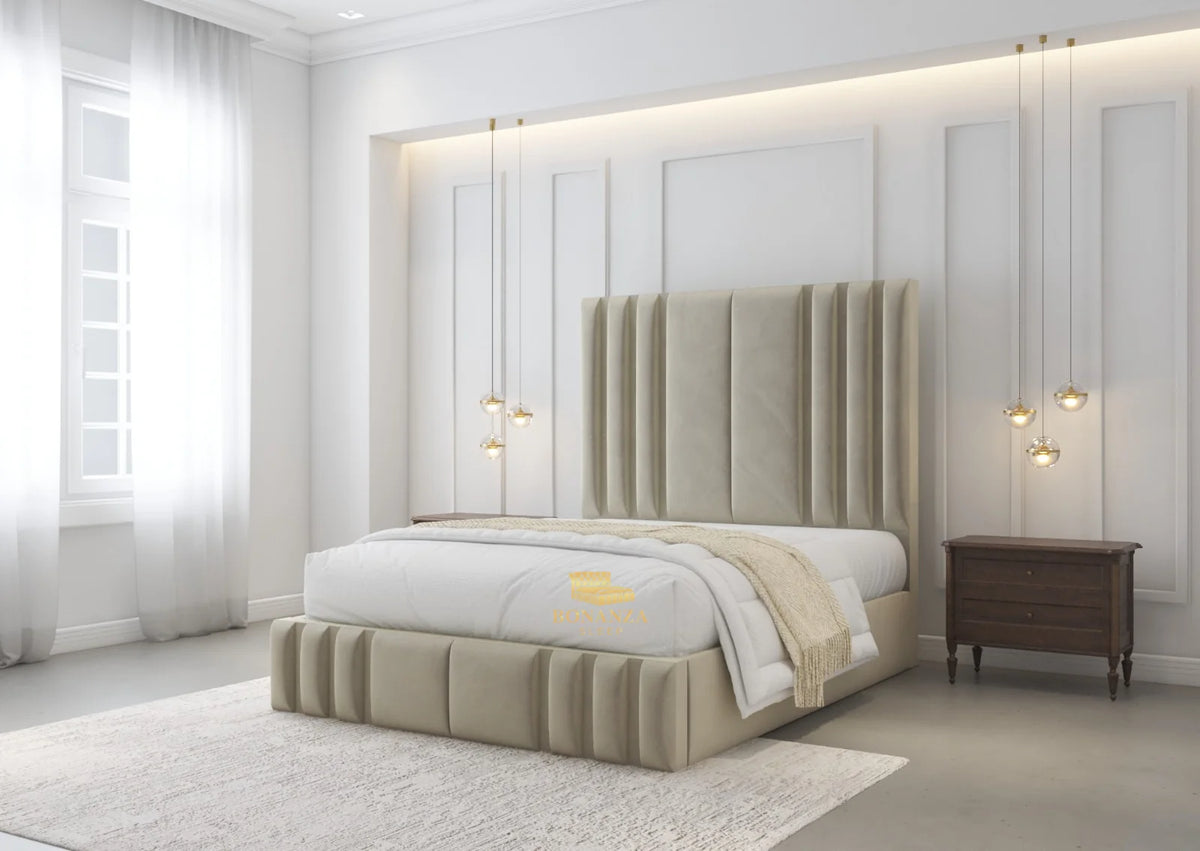 Maria Multi Lined Bed Frame | Optional Storage Available – Bonanza Sleep
