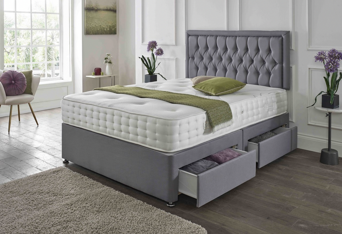 Lisbon Chesterfield Divan Bed – Bonanza Sleep